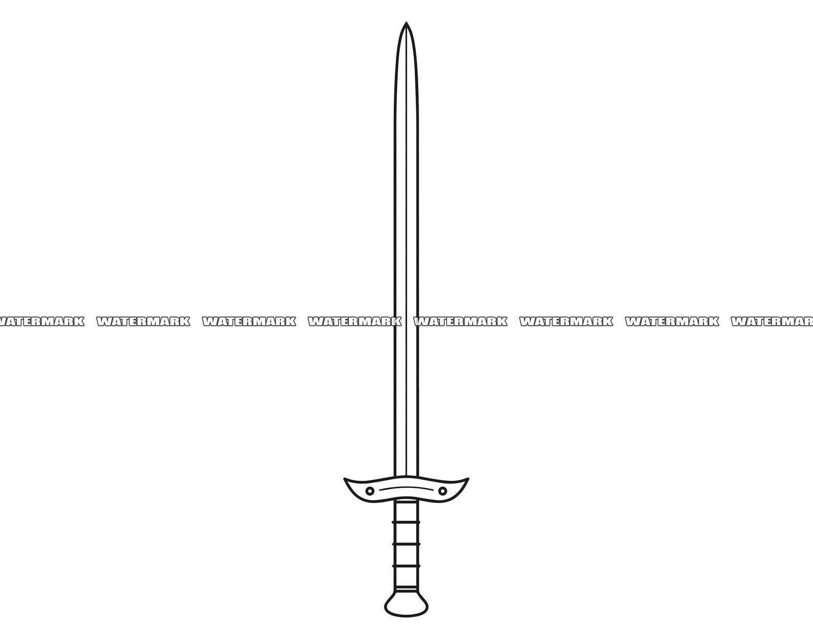 Sword SVG, Sword Cut File, Sword DXF, Sword PNG, Sword Clipart, Sword ...