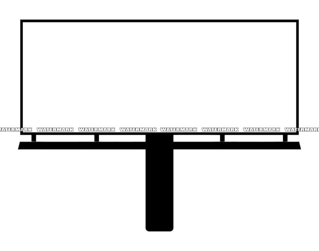 Billboard SVG, Billboard Cut File, Billboard DXF, Billboard PNG ...