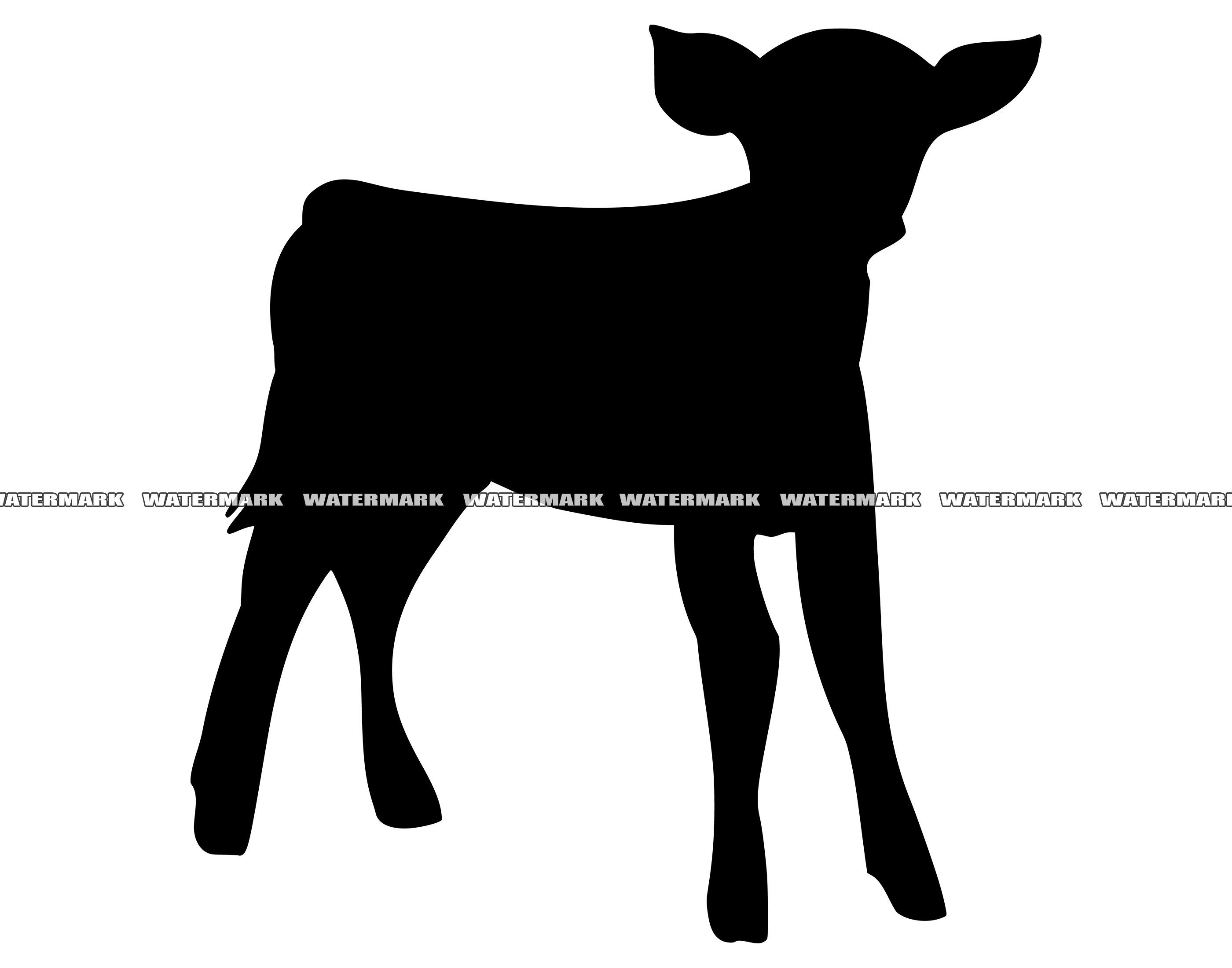 Calf SVG Calf Cut File Calf DXF Calf PNG Calf Clipart - Etsy