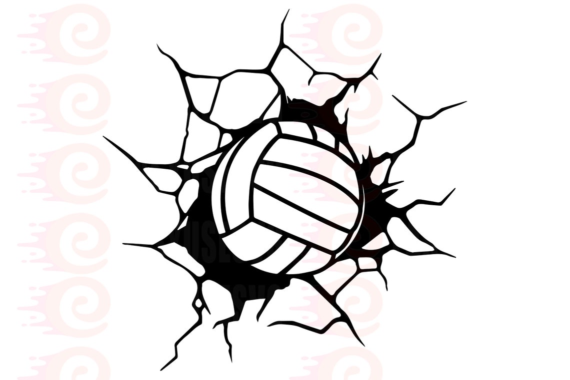 Volleyball SVG Volleyball Ball SVG Smashing Volleyball SVG - Etsy