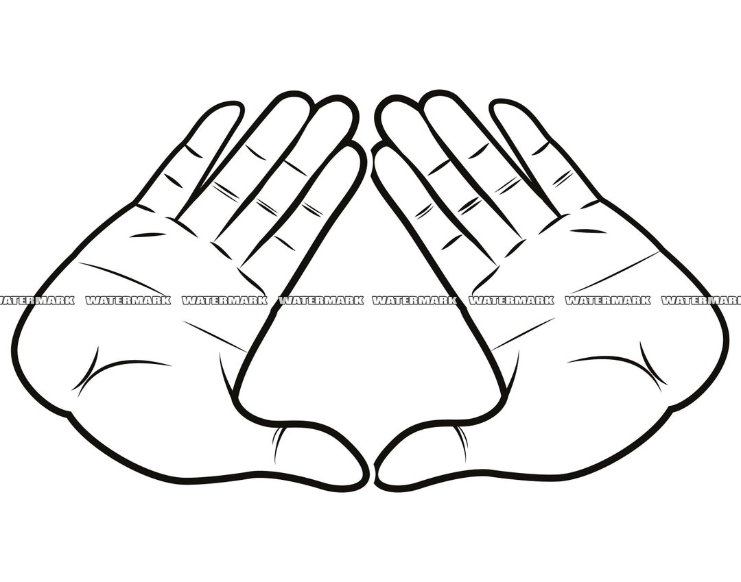 Empty Hands SVG, #2, Empty Hands Cut File, Empty Hands DXF, Empty Hands ...