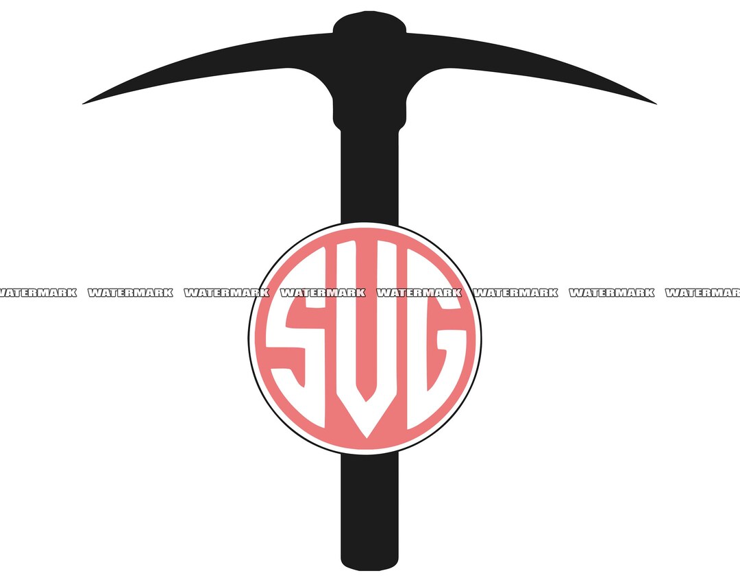 Pickaxe SVG Pickaxe Monogram Svg Pickaxe Cut File Pickaxe - Etsy Canada