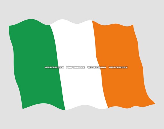 Waving Irish Flag