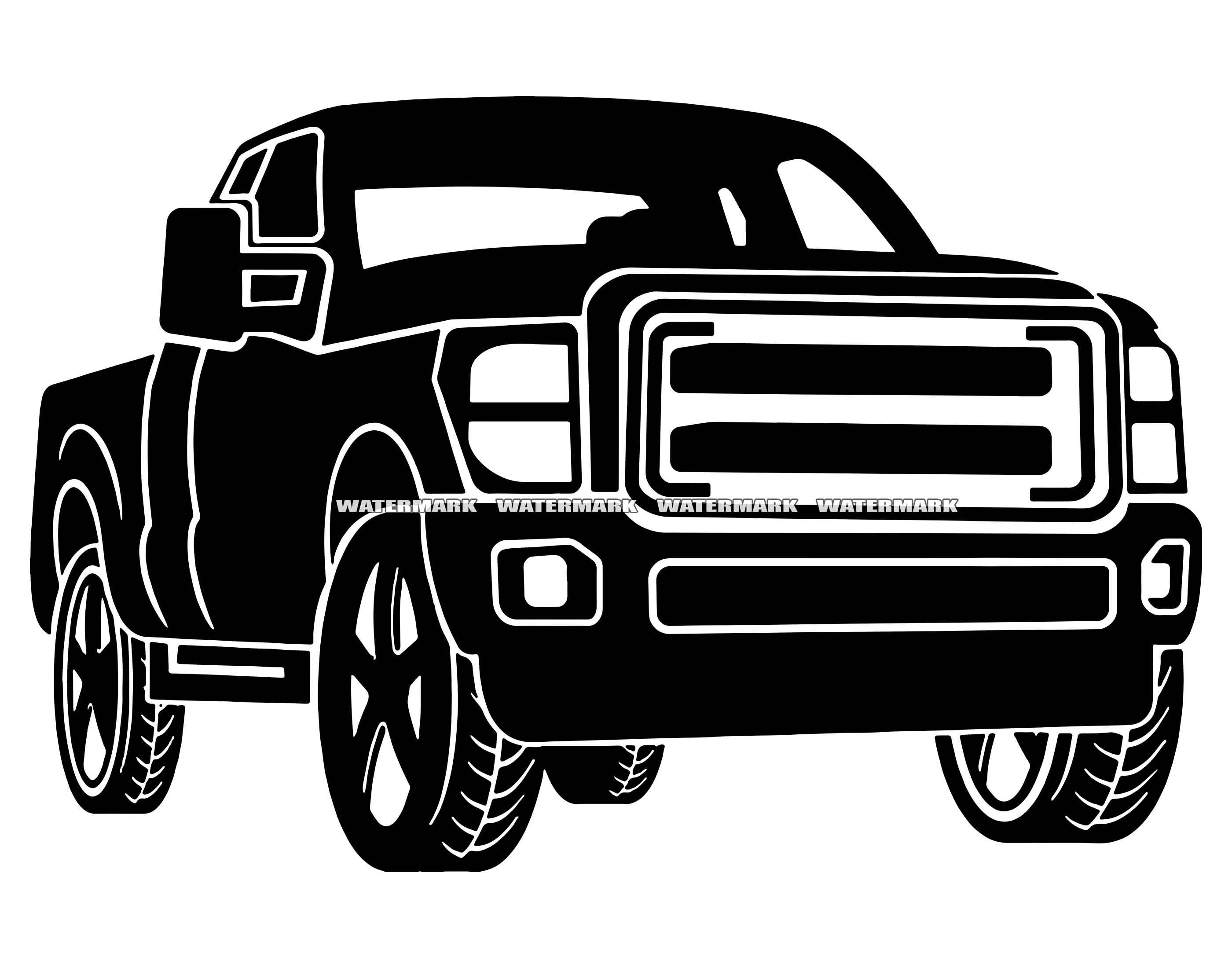 Pickup Truck SVG 3 Pickup Truck DXF Pickup Truck PNG Pickup - Etsy