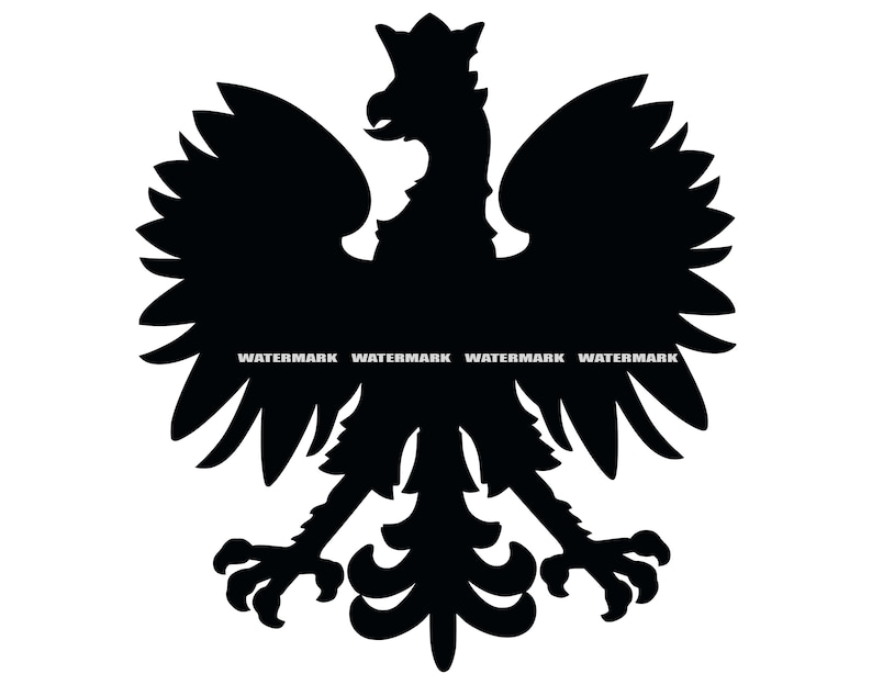 Polish Eagle SVG, Polish Eagle DXF, Polish Eagle PNG, Polish Eagle Clipart, Polish Eagle ...