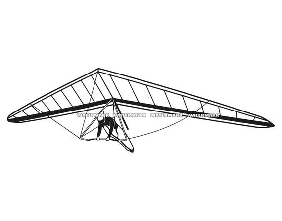 Hang Gliding Clipart