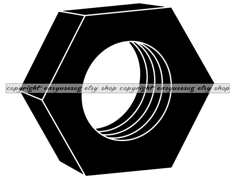 Nut SVG, Metal Nuts SVG, Metal Nuts DXF, Metal Nuts Png, Metal Nuts ...