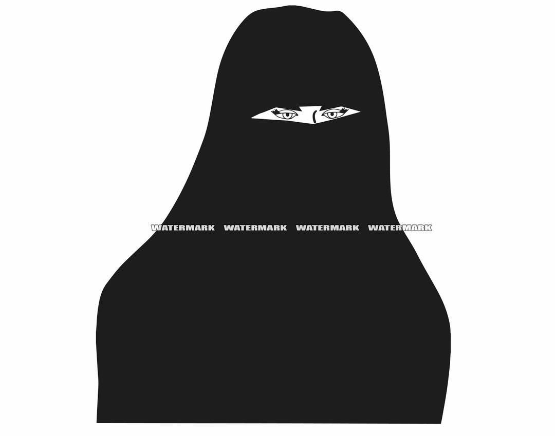 Hijab Svg, Burqa Svg, Muslim Woman Svg, Muslim SVG, Cut File, DXF, PNG ...