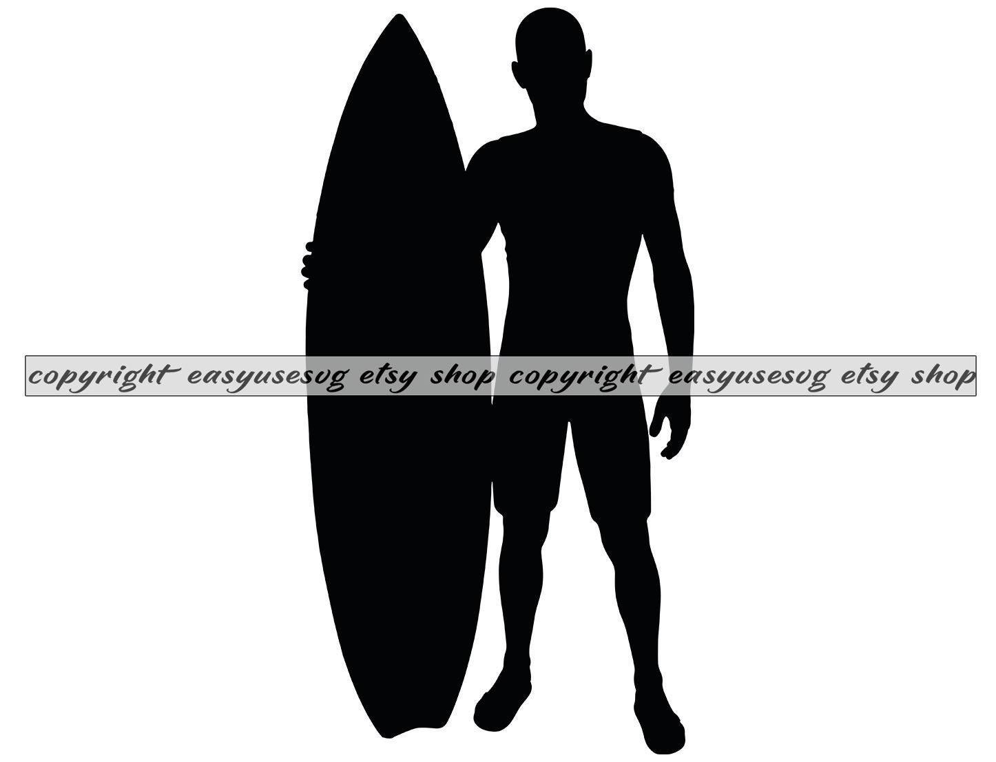 Surfer SVG Surfer DXF Surfer PNG Surfer Clipart Surfer - Etsy