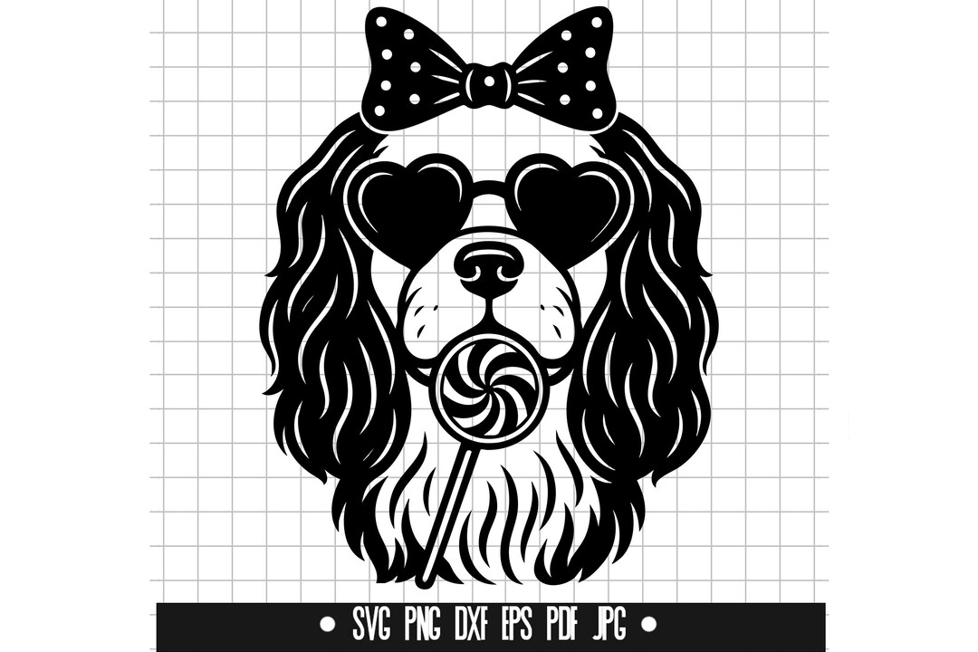Cavalier King Charles SVG, Cavalier DXF, Cavalier PNG, Cavalier Cut ...