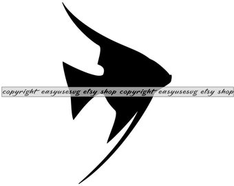 Angelfish Svg File - Etsy