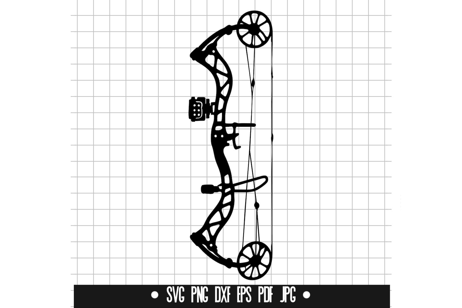 Compound Bow SVG, Archery Bow DXF, Hunting Bow PNG, Bow Cut File ...