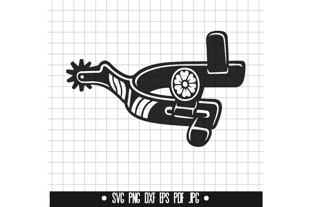Spur SVG, Cowboy Spur DXF, Western PNG, Rodeo Cut File, Clipart ...
