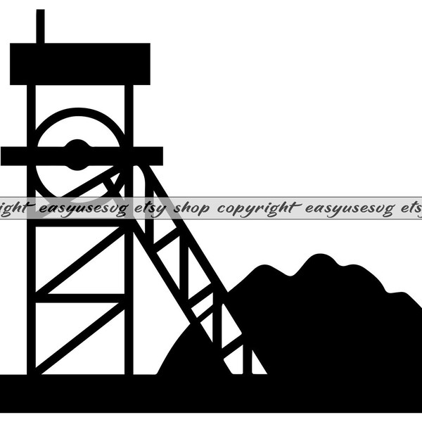 Coal Mine Clipart - Etsy