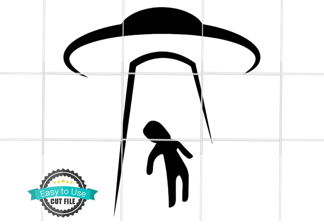 Alien Abduction SVG Alien Vector UFO Clipart Outer Space - Etsy