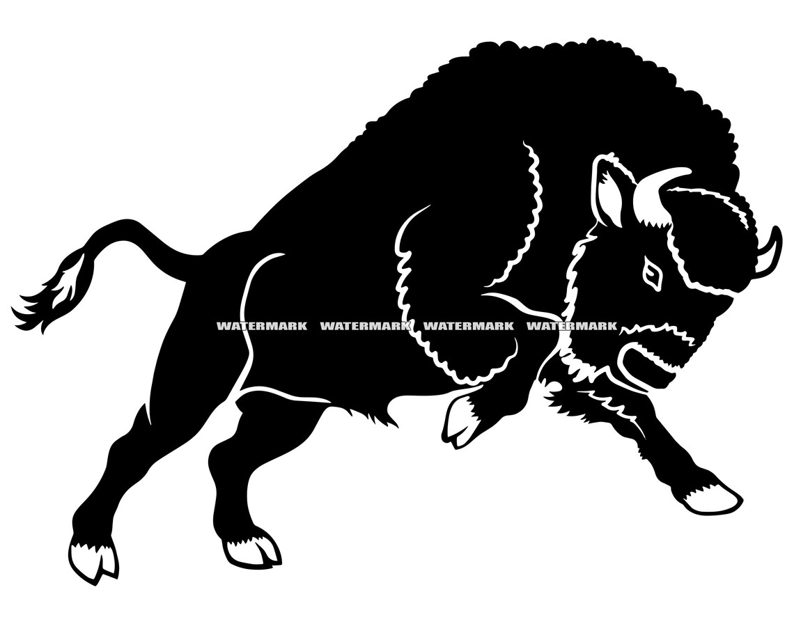 Bison SVG 2 Bison DXF Bison PNG Bison Clipart Bison | Etsy