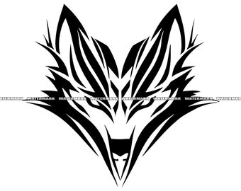 Tribal Fox Head Svg - Etsy