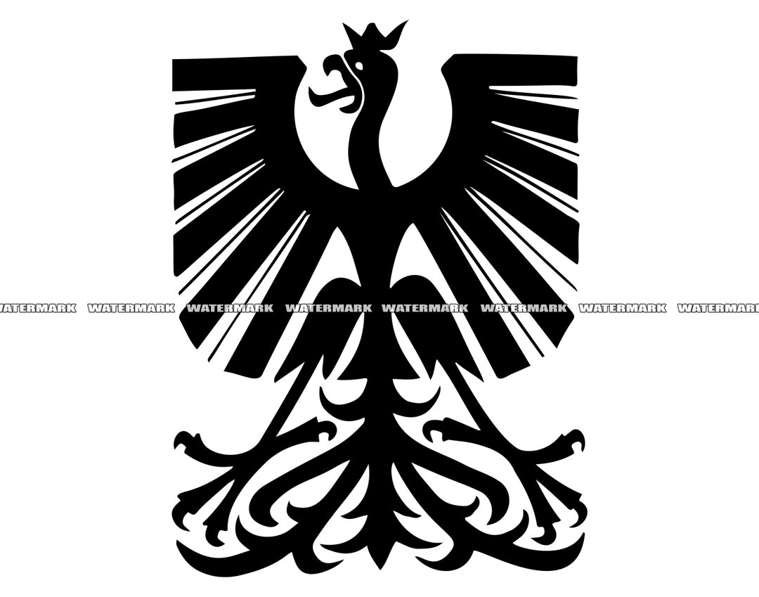 Medieval Heraldic Bird Symbol SVG Cut File DXF PNG - Etsy Australia