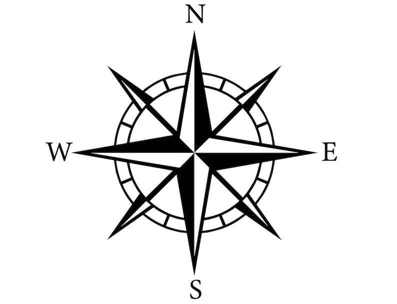 Compass SVG Compass DXF Compass PNG Compass Clipart - Etsy UK