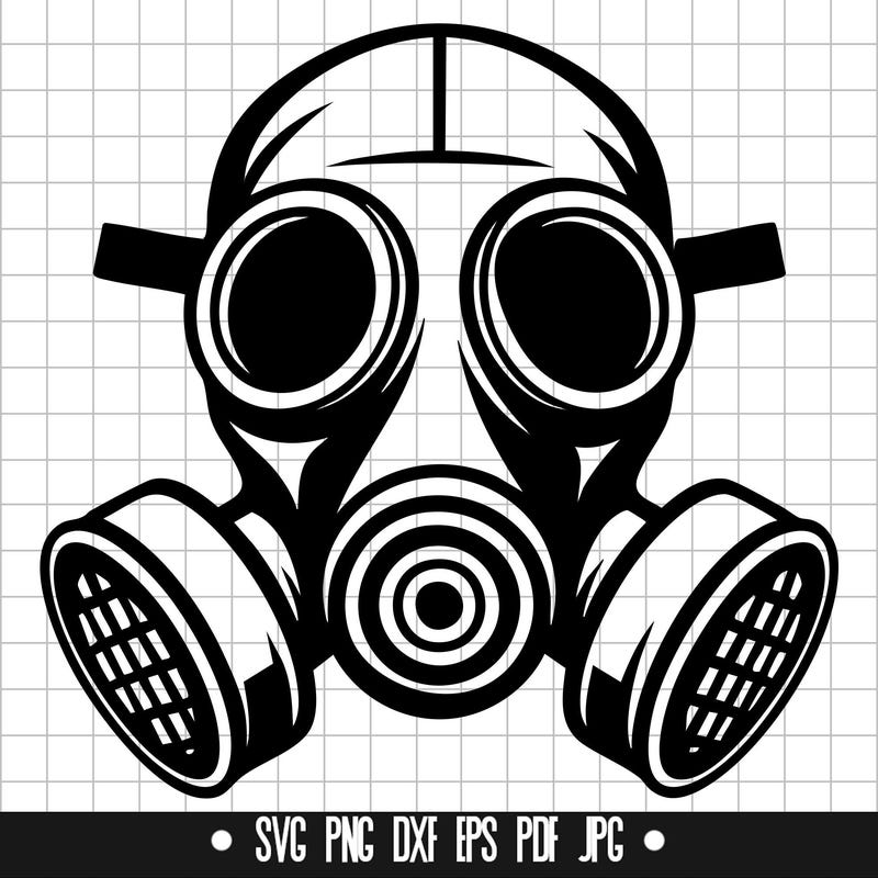 Gas Mask Svg - Etsy