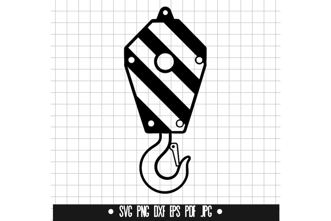 Crane Hook Svg, Hook Svg, Lifting Equipment Svg, Industrial Svg ...