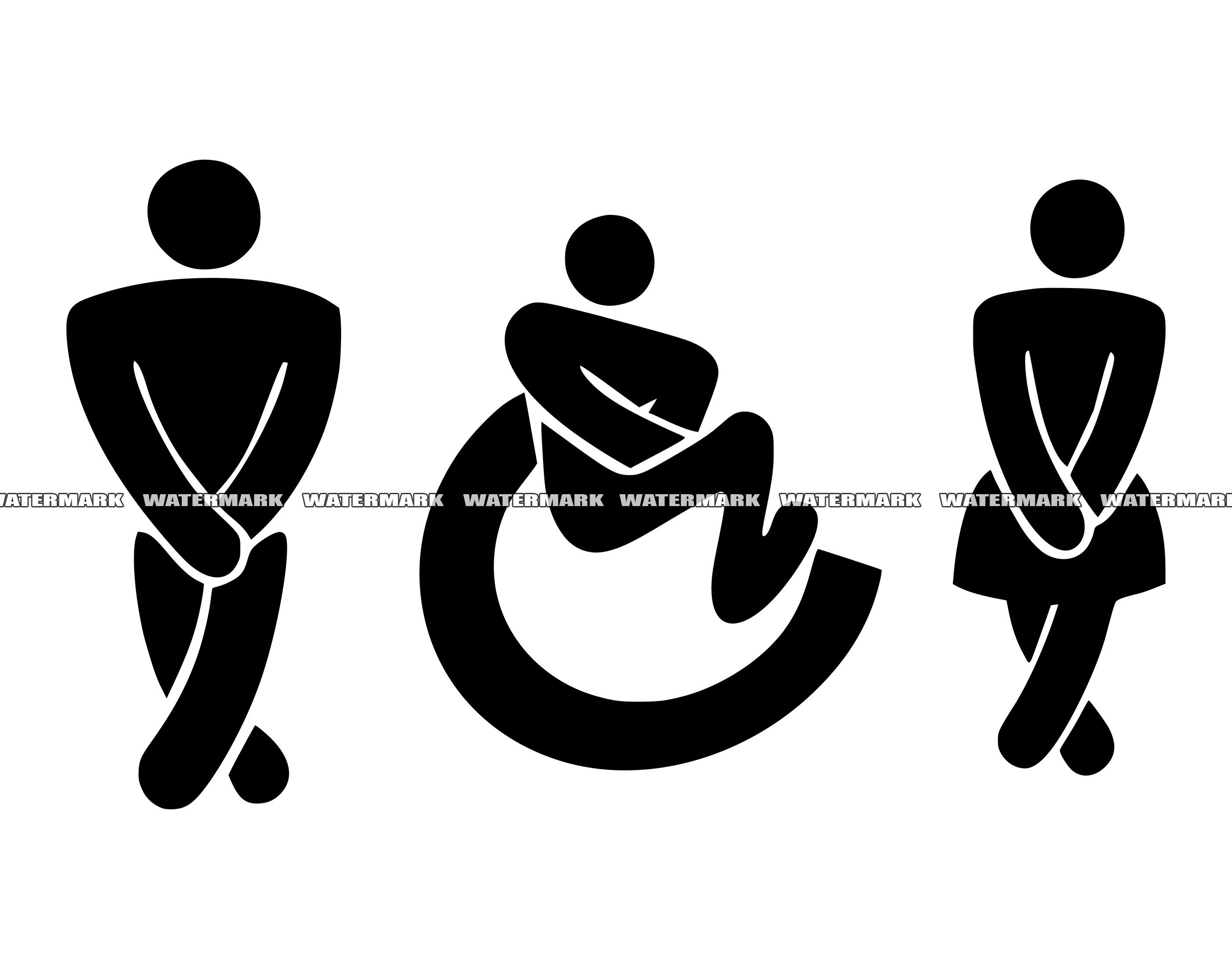 Bathroom Sign SVG Bathroom Sign Cut File Bathroom Sign DXF - Etsy UK