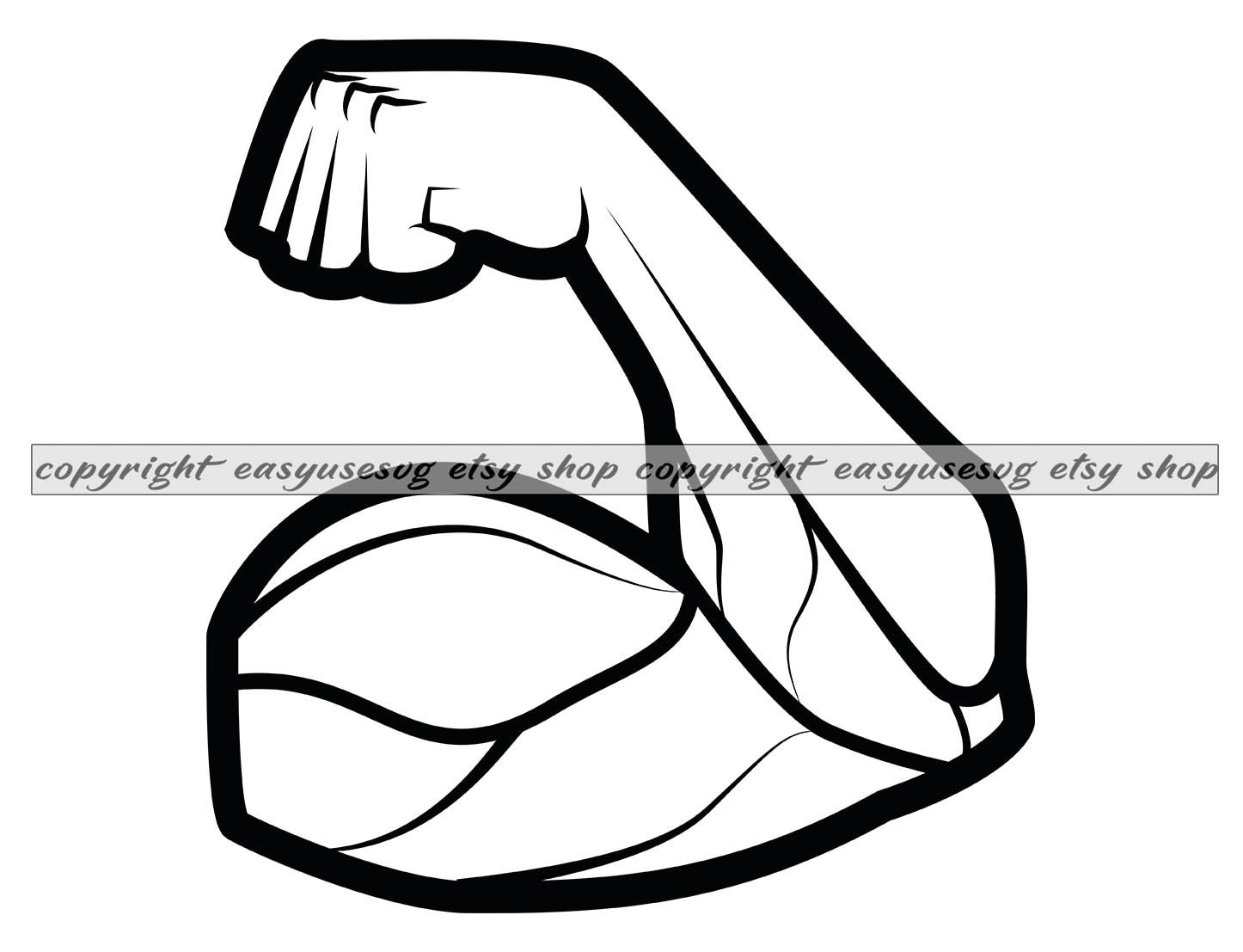 Biceps SVG Arm SVG Muscle svg Strong svg Biceps DXF | Etsy