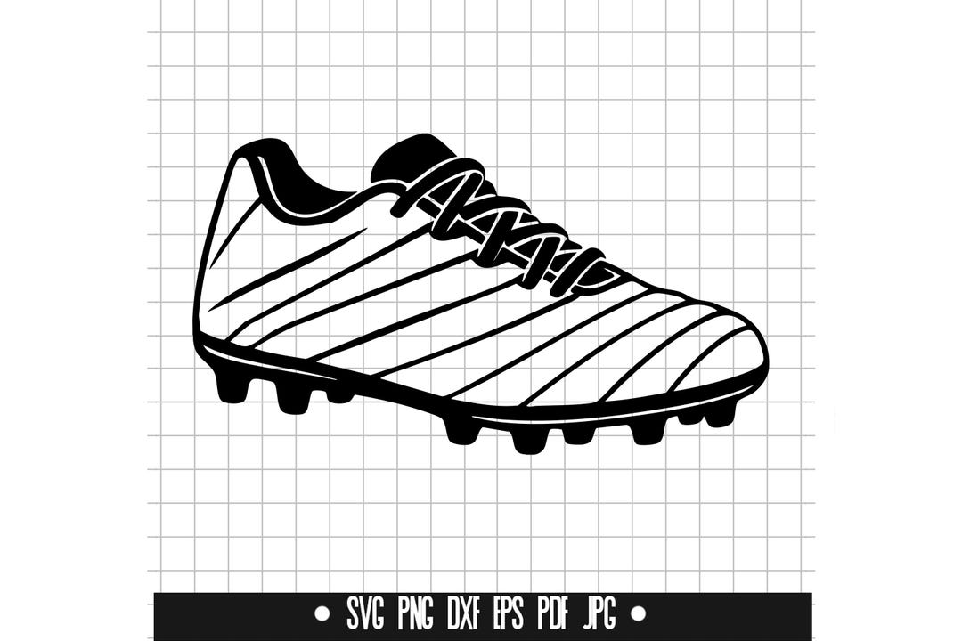 Soccer Cleat SVG, Soccer Cleat DXF, Soccer Cleat PNG, Soccer Cleat Cut ...