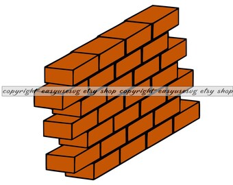 Brick Wall Dxf | Etsy