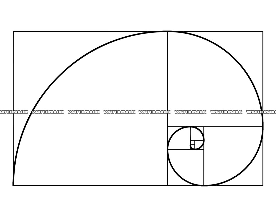 Fibonacci Spiral SVG Fibonacci Spiral Cut File Fibonacci - Etsy Australia