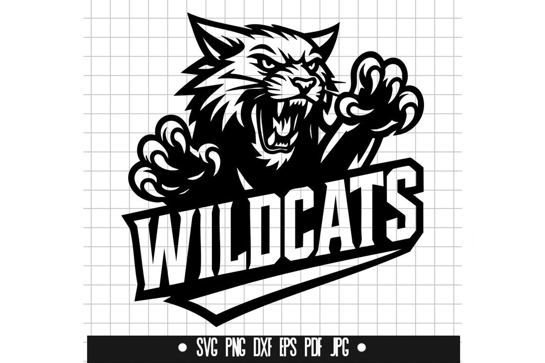 Wildcats SVG, Wildcats PNG, Wildcats DXF, Wildcats Cut File, Clipart ...