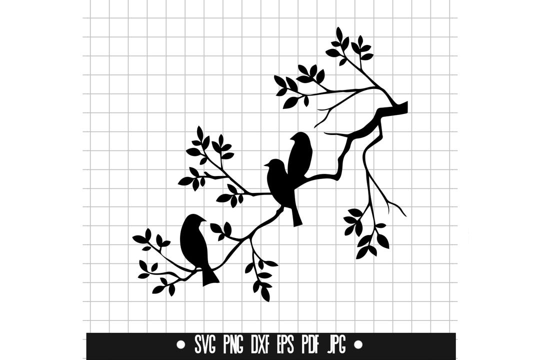 Birds SVG, Birds DXF, Birds PNG, Birds Cut File, Clipart, Digital File ...