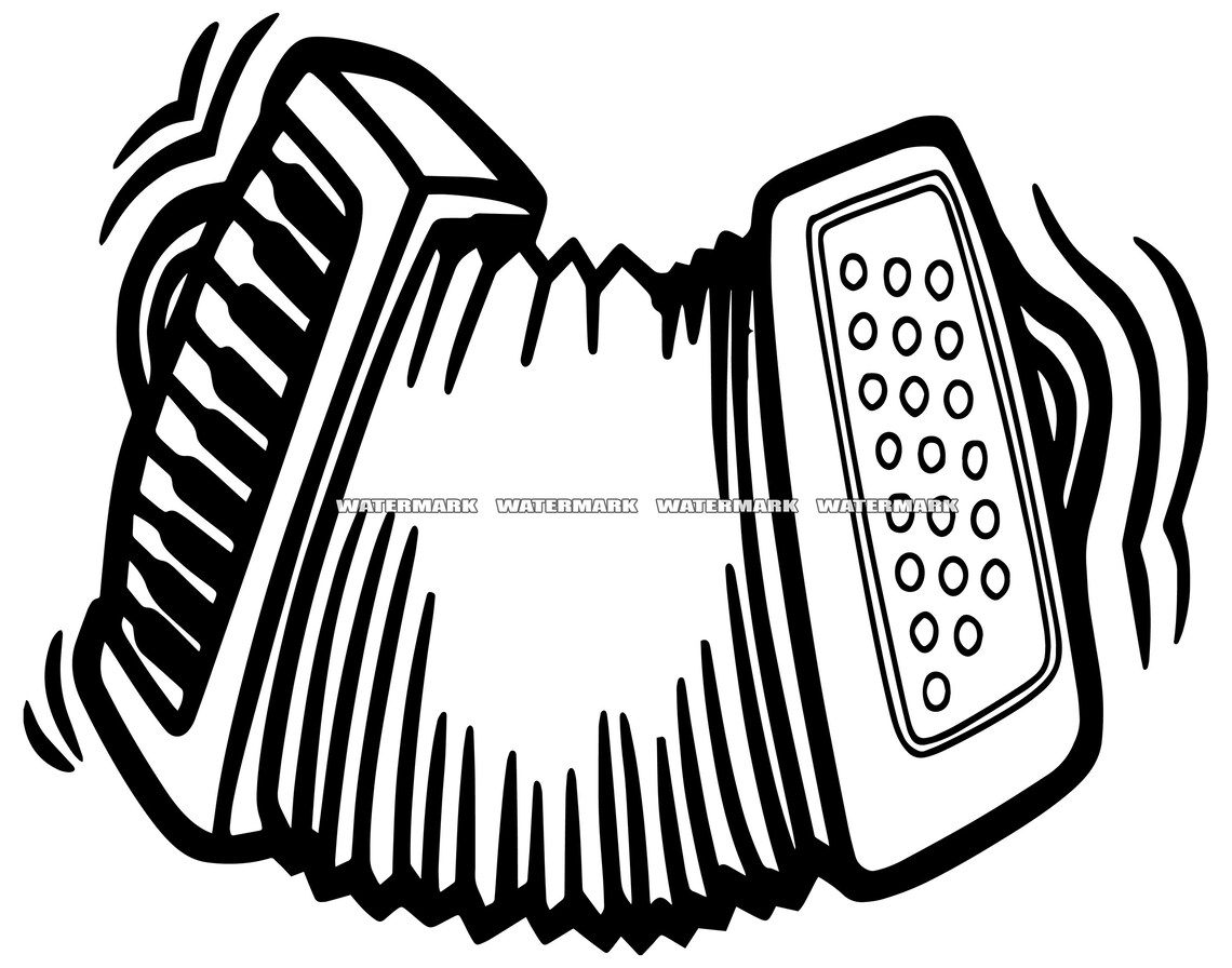 Accordion SVG 3 Accordion Cut File Accordion DXF - Etsy UK