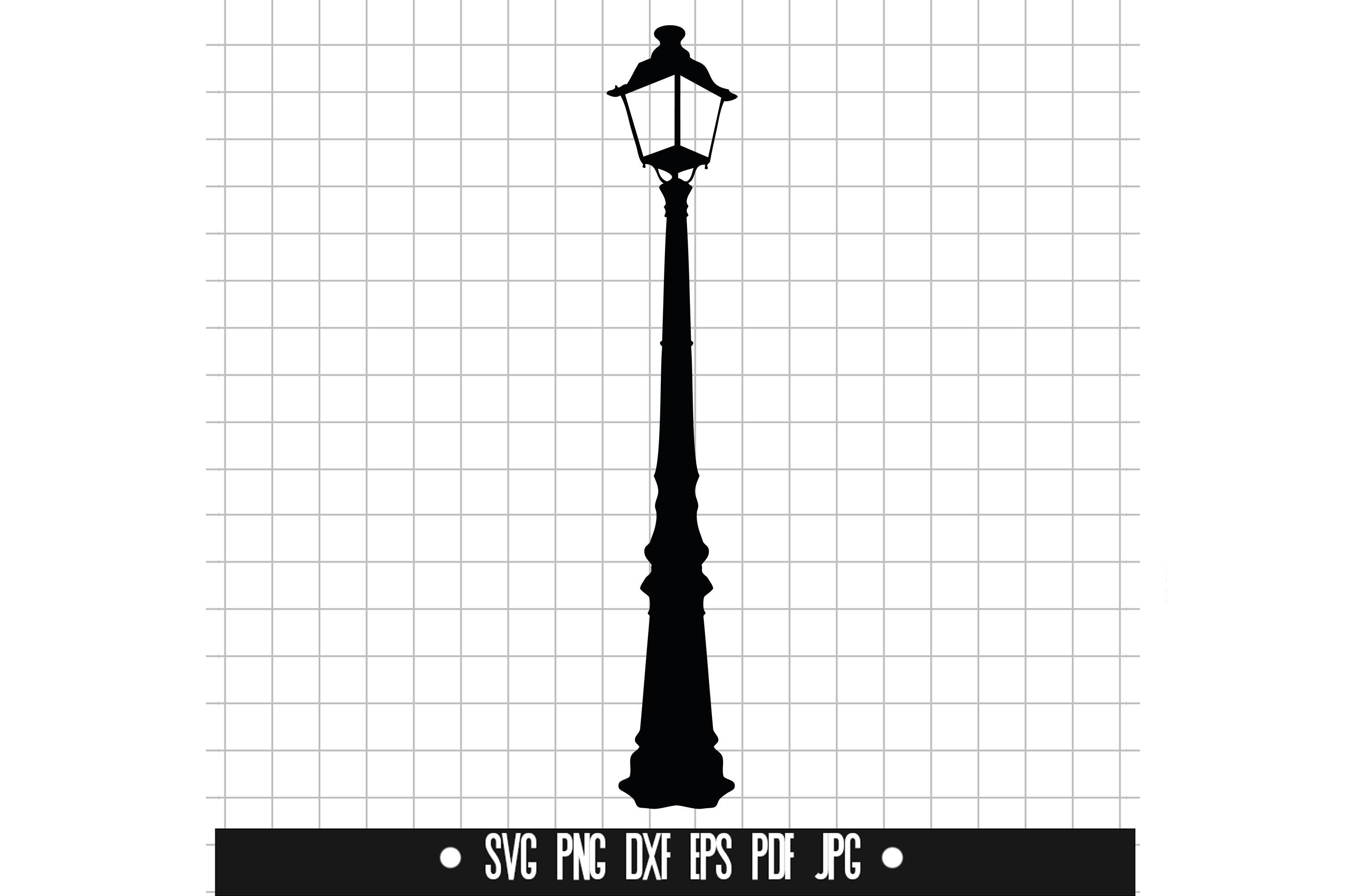 Street Lamp SVG, #1, Street Lamp Cut File, Street Lamp DXF, Street Lamp ...