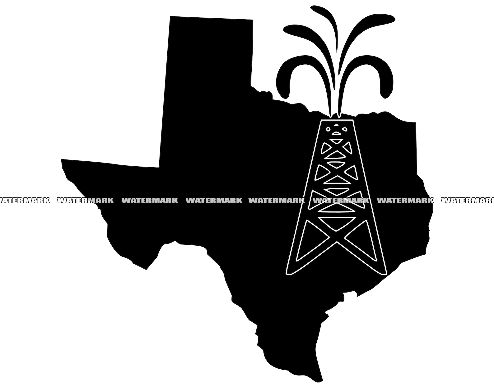 Texas Oil Derrick Rig Worker SVG Cut File DXF 2 PNG Clipart - Etsy