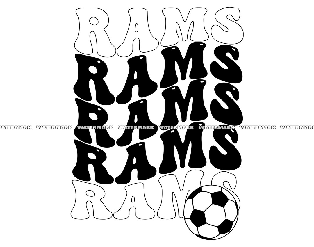 Rams Football SVG Rams Cut File Rams DXF Rams PNG Rams - Etsy