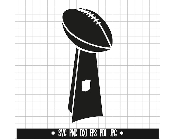 Super Bowl Trophy Svg Layered, Super Bowl Trophy Png, Super Bowl Trophy ...