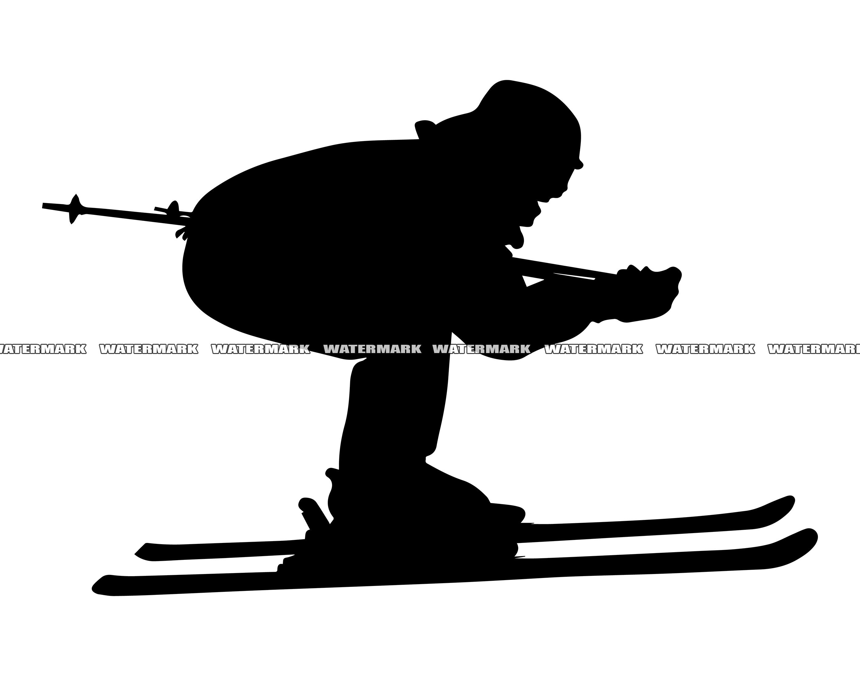 Skier Clip Art