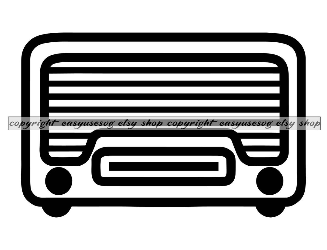 Radio SVG, Radio DXF, Radio PNG, Radio Clipart, Radio Silhouette, Radio ...