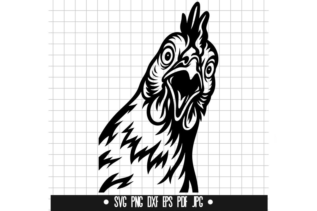 Chicken Svg, Rooster Svg, Farm Animal Svg, Chicken Head Svg, Poultry ...