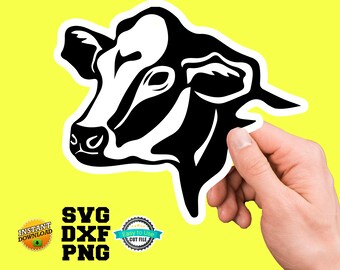 Cow Head Dxf File | Etsy