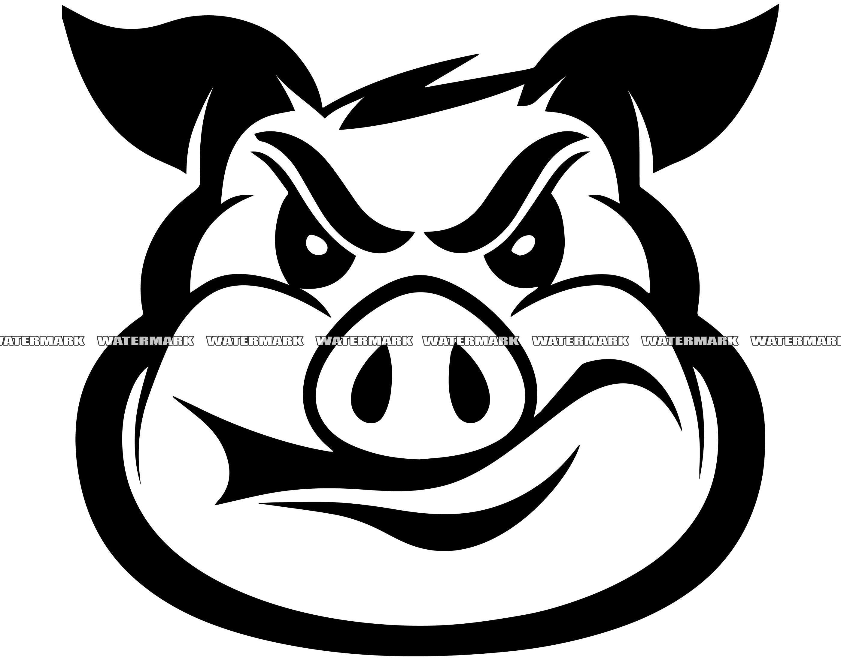 Pig Face SVG 2 Pig Face Cut File Pig Face DXF Pig Face - Etsy Australia