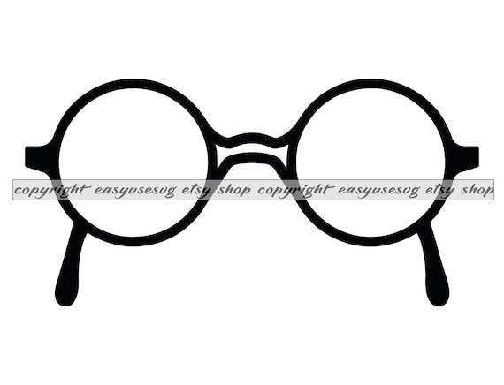 Round Glasses Frames Clipart