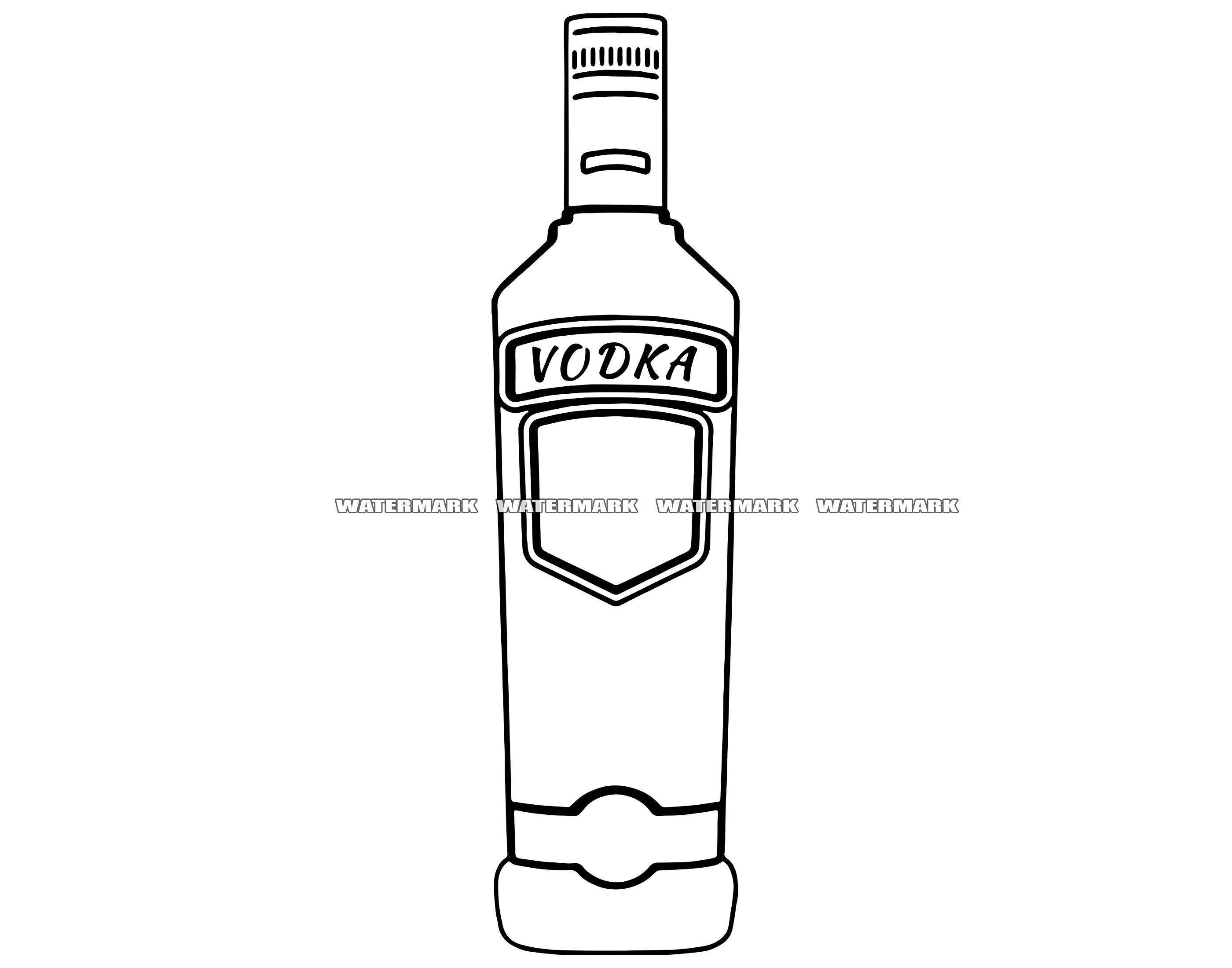 Absolut Vodka Bottle Outline