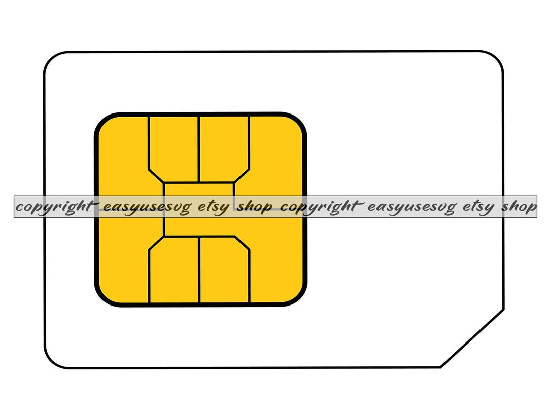 Sim Card SVG Sim Card DXF Sim Card PNG Sim Card Clipart - Etsy Australia