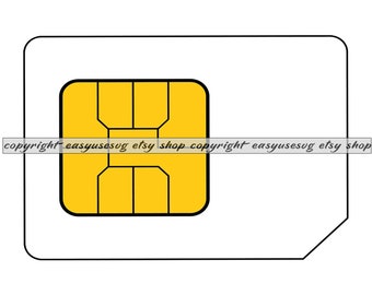Sim Card Svg - Etsy