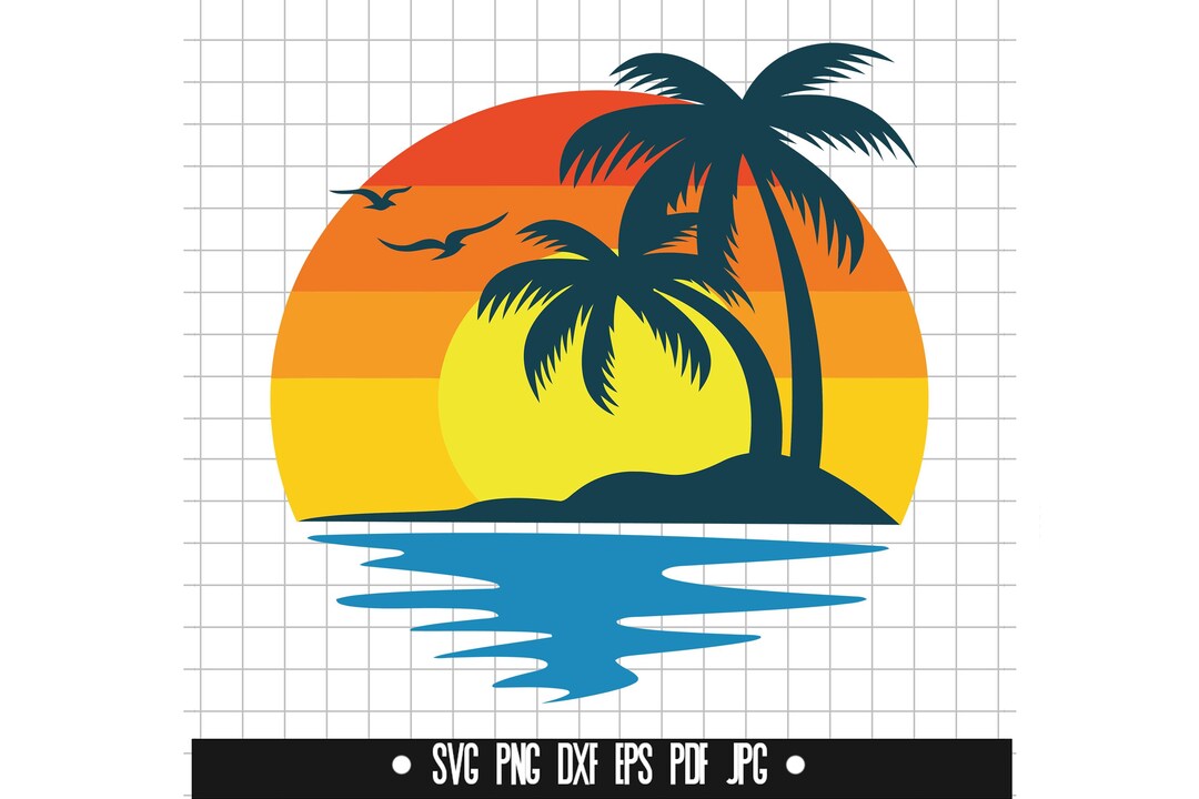 Island SVG, Island Cut File, Island DXF, Island PNG, Island Clipart ...