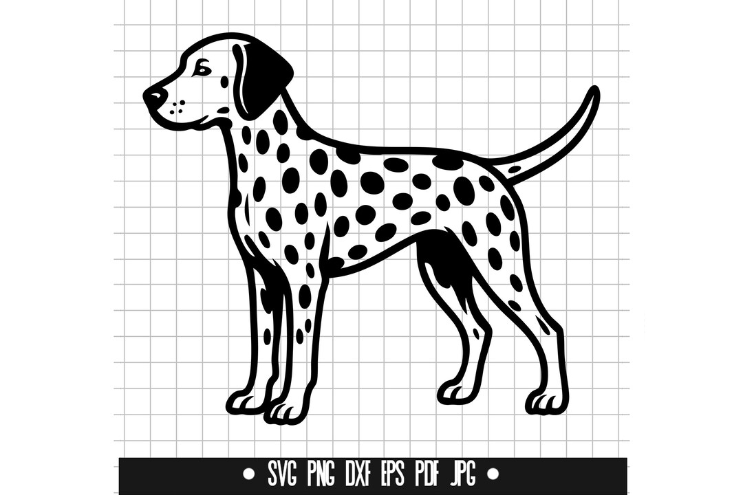 Dalmatian SVG, Dalmatian PNG, Dalmatian DXF, Dalmatian Silhouette ...