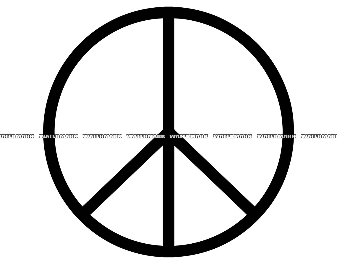 Peace Sign SVG Peace Sign Cut File Peace Sign DXF Peace - Etsy