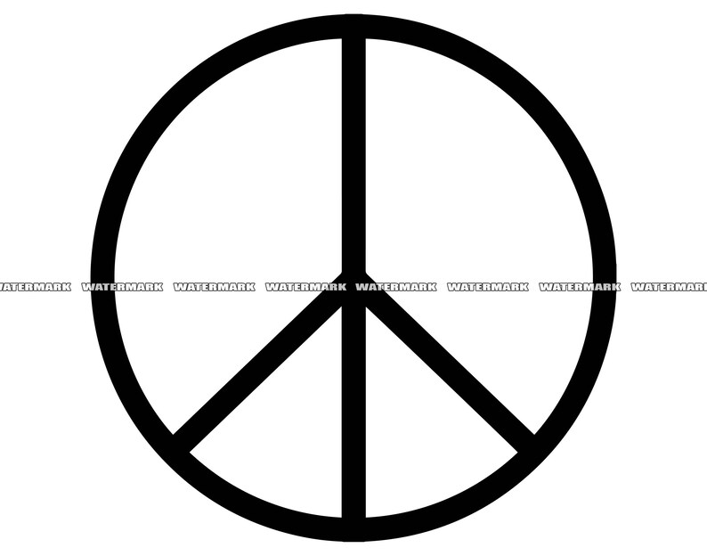 Peace Sign SVG Peace Sign Cut File Peace Sign DXF Peace - Etsy